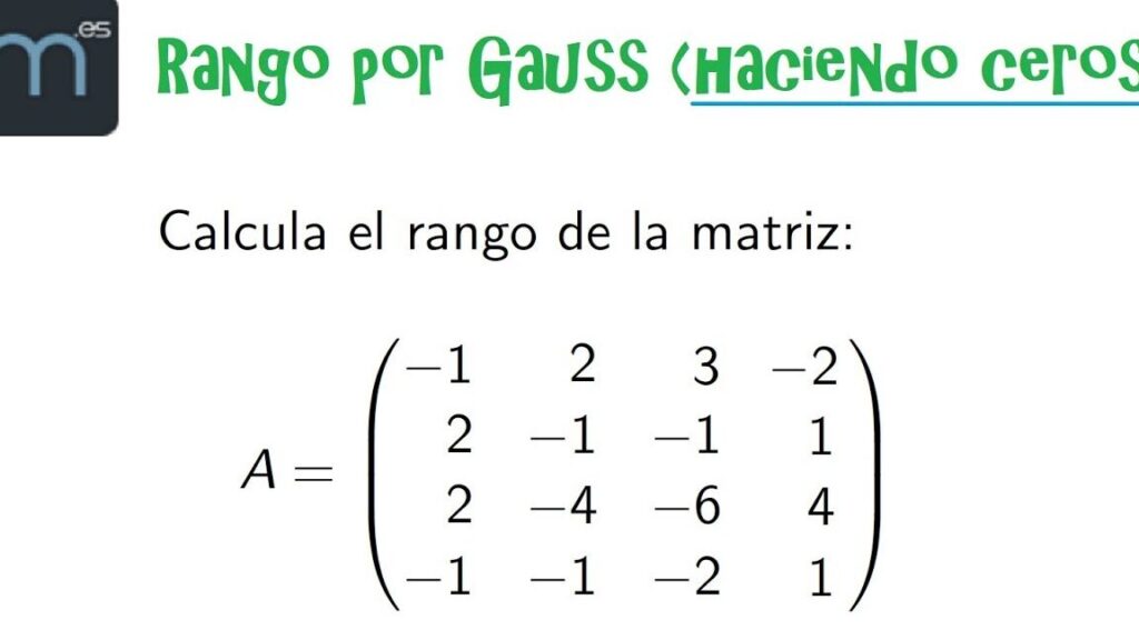 Cómo calcular el rango de una matriz: Conceptos fundamentales - Guias ...